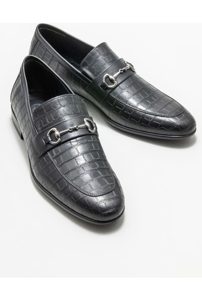 Elle Shoes Siyah Deri Erkek Loafer Elle Shoes Siyah Deri Erkek Loafer
