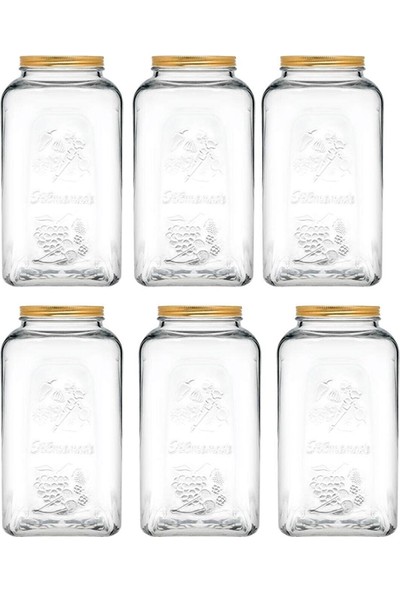 Homemade 5 Lt Turşu Erzak Kavanozu 6-Adet MG/80399 Homemade 5 Lt Turşu Erzak Kavanozu 6-Adet MG/80399