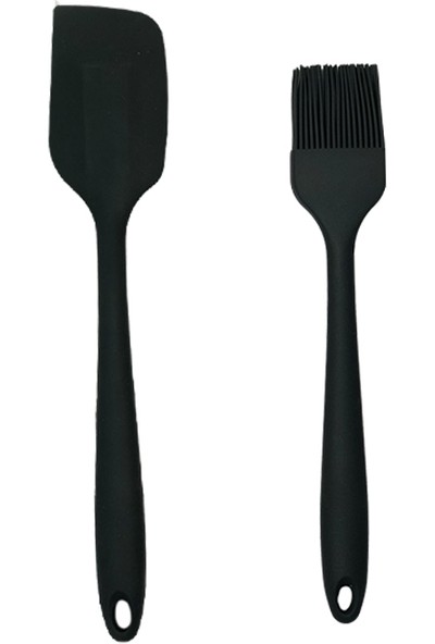 Multiamo Silikon Yumurta Fırçası - Spatula Sivri - Gri 2li Set Multiamo Silikon Yumurta Fırçası - Spatula Sivri - Gri 2li Set