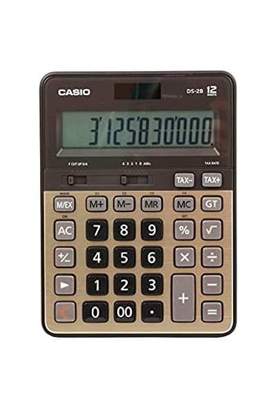 Casıo Casio Ds-2b-Gd Profesyonel 12 Hane Masa Üstü Hesap Makinesi Casıo Casio Ds-2b-Gd Profesyonel 12 Hane Masa Üstü Hesap Makinesi