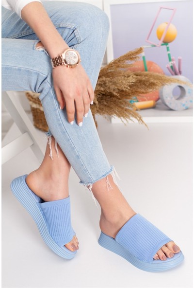 Spoty Shopping Papi Bebe Mavisi Triko Terlik Spoty Shopping Papi Bebe Mavisi Triko Terlik