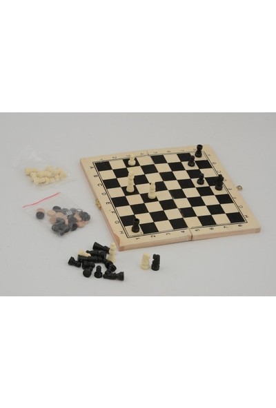 Elif Aksesuar Ahşap Çift Taraflı Santraç & Tavla Seti Elif Aksesuar Ahşap Çift Taraflı Santraç & Tavla Seti