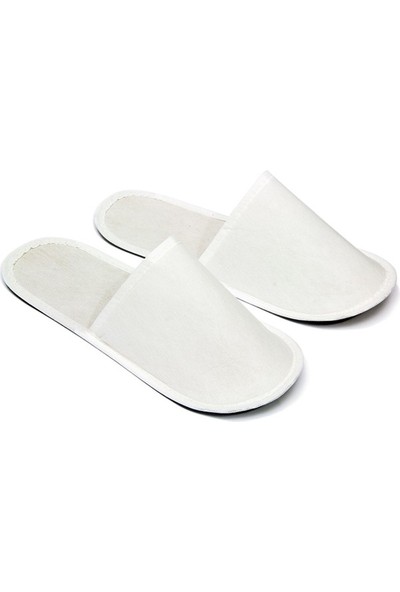 Chochili Tela Beyaz Otel Terlik 300 Çift