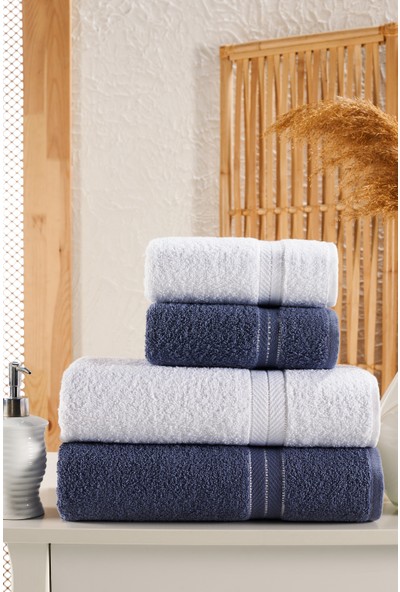 Süay Gold 4'lü Banyo Havlu Seti 1140 gr