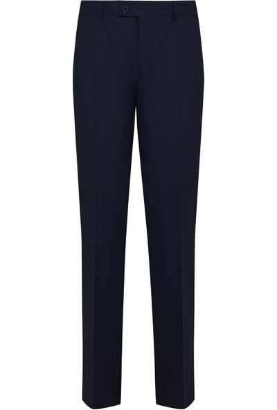 Hatemoğlu Lacivert Regular Fit Yünlü Kumaş Pantolon Hatemoğlu Lacivert Regular Fit Yünlü Kumaş Pantolon