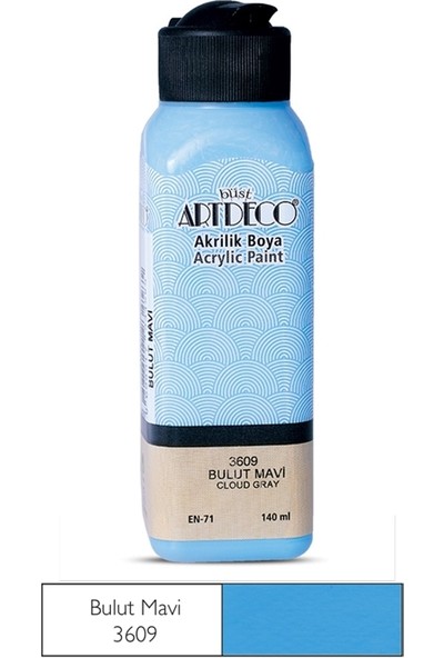 Artdeco Akrilik Boya Bulut Mavi 3609