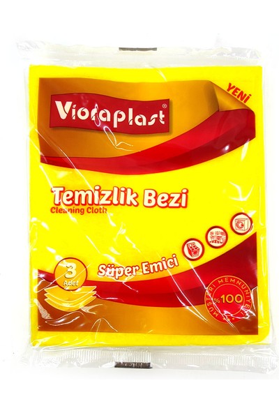 Vioraplast Viora Temizlik Bezi 3'lu Vioraplast Viora Temizlik Bezi 3'lu