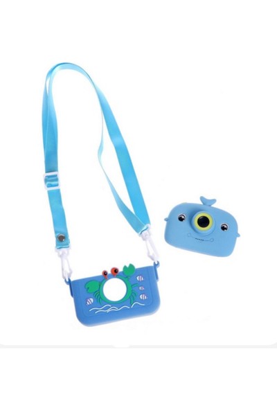 AteşTech Çocuk Fotoğraf Makinesi X13 Kılıflı Hd Dijital Kamera + 8gb Hafıza Kartı + Kılıf