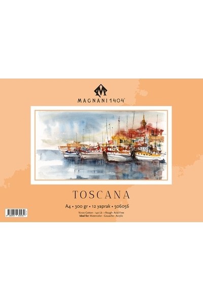 Magnani 1404 Toscana Rough Sulu Boya Defteri 300GR A4 12 Yaprak Magnani 1404 Toscana Rough Sulu Boya Defteri 300GR A4 12 Yaprak