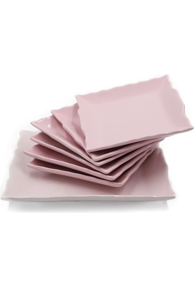 Tardan Petunya 7 Parça Pasta Seti - Pembe Tardan Petunya 7 Parça Pasta Seti - Pembe