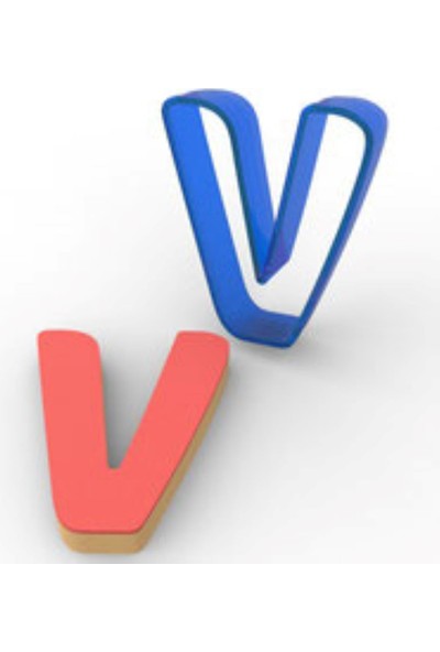 Ozi Parti V Harfi Polikarbon Kurabiye Kalıbı