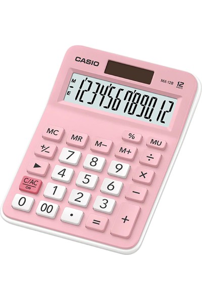 Casio MX-12B-PK Toz Pembe 12 Hane Hesap Makinesi