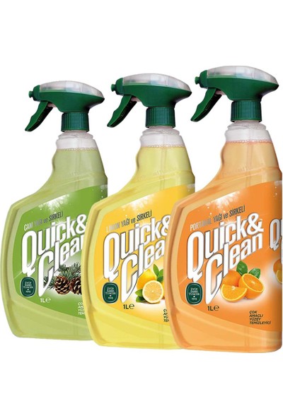 Eyüp Sabri Tuncer Quick & Clean Yüzey Temizleyicisi 1 Lt x 3