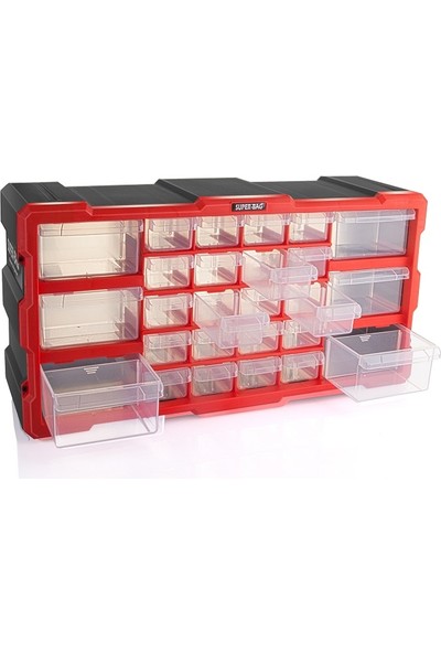 Super Bag Monoblok ASR-6004 26 Lı Yatay Çekmece Seti Super Bag Monoblok ASR-6004 26 Lı Yatay Çekmece Seti