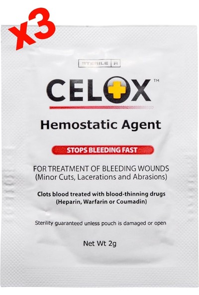 Celox 2 gr Kanama Durdurucu 3'lü Paket