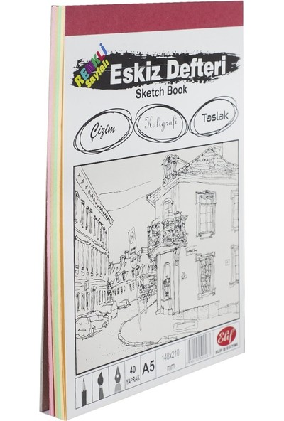 Elif İş Eğitimi Renkli Eskiz Defteri A5 160GR. 40 Yaprak Elif İş Eğitimi Renkli Eskiz Defteri A5 160GR. 40 Yaprak