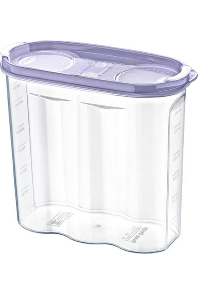 River World 2 Kapaklı Ölçekli Erzak Kuru Gıda Saklama Kutusu Kabı - 1,7 Litre River World 2 Kapaklı Ölçekli Erzak Kuru Gıda Saklama Kutusu Kabı - 1,7 Litre