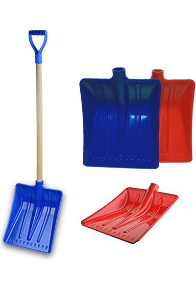 Ega Toptan Ergonomik Ahşap Saplı Kar Küreği - Çok Amaçlı Kürek