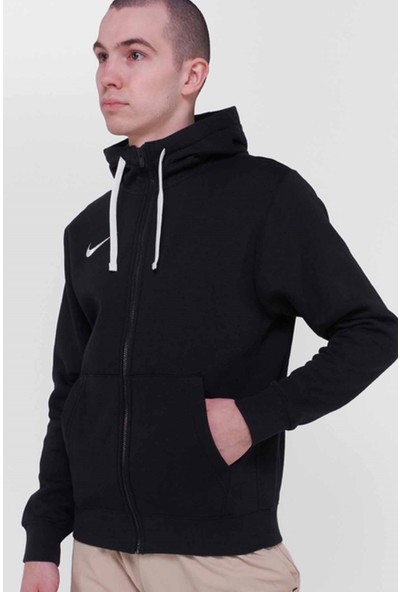Nike M Flc PARK20 Fz Hoodie Erkek Sweatshirt CW6887-010-SIYAH