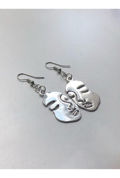 Lil'adore Yüz Figür Gümüş Küpe