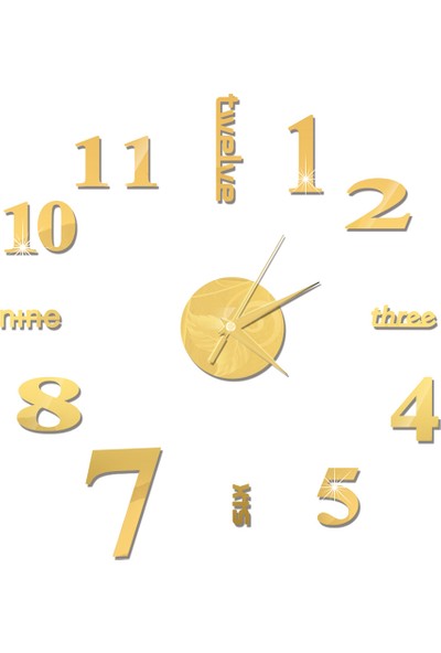 Beauty Life Dıy Duvar Saati Çerçevesiz Ayna Duvar Saati Oturma (Yurt Dışından)