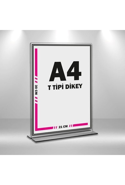 T Tipi A4 Pleksi Föylük Broşürlük-Dikey A4 Föylük-5 Li Paket T Tipi A4 Pleksi Föylük Broşürlük-Dikey A4 Föylük-5 Li Paket