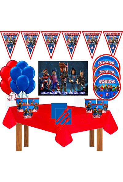 Roblox Afişli Lüx Roblox Robloks Doğum Günü Parti Süsleri Süsleme Seti Roblox Afişli Lüx Roblox Robloks Doğum Günü Parti Süsleri Süsleme Seti