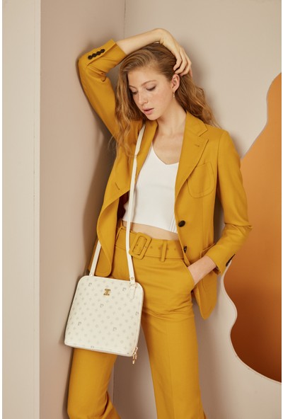 Pierre Cardin 05PO22Y1530-MN BY Kadın Beyaz Çapraz Çanta