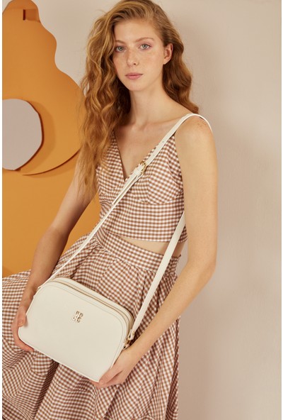 Pierre Cardin Print Beyaz Kadın Çapraz Çanta 05PO22Y1536-P By Pierre Cardin Print Beyaz Kadın Çapraz Çanta 05PO22Y1536-P By