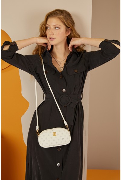 Pierre Cardin 05PO22Y1555-MN BY Kadın Beyaz Çapraz Çanta