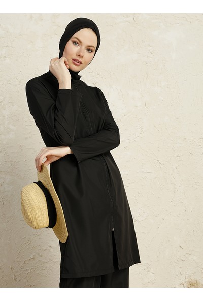 Mayo Bella Tam Kapalı Mayo - Siyah - Mayo Bella