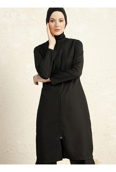 Mayo Bella Uzun Tam Kapalı Mayo - Siyah - Mayo Bella