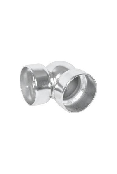 Katar Alüminyum Boş Küre Dirsek Parlak 50MM 4'lü Paket