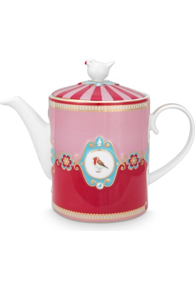 Pip Studio Love Birds Demlik, Kırmızı / Pembe Pip Studio Love Birds Demlik, Kırmızı / Pembe