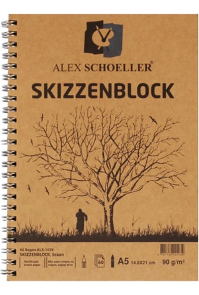 Alex Schoeller 14X21CM Spiralli Eskiz Defteri A5 - 90GR 50 Yaprak Alex Schoeller 14X21CM Spiralli Eskiz Defteri A5 - 90GR 50 Yaprak