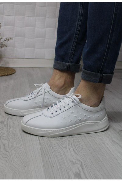 FUNB Yıldız Detay Erkek Spor Ayakkabı Beyaz