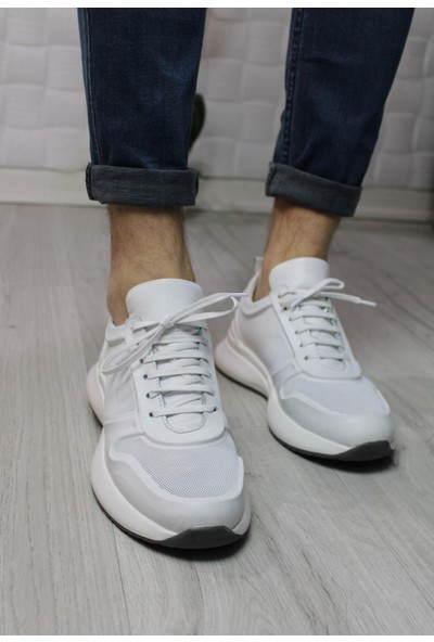 FUNB File Detaylı Erkek Sneaker Beyaz