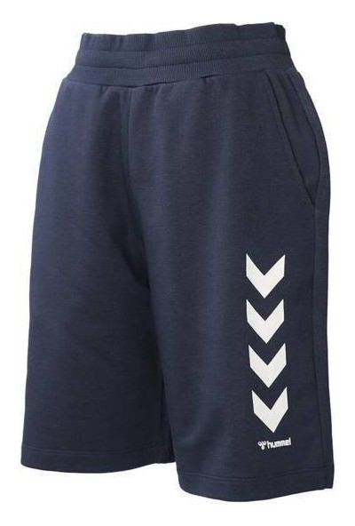 Hummel Kens Marka Şeritli Cepli Koyu Mavi Erkek Şort