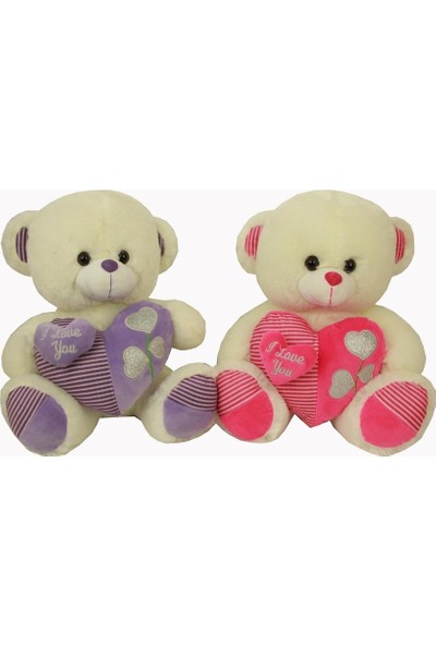 Vardem Oyuncak PHN081-30 Çift Kalpli Ayı 30 cm