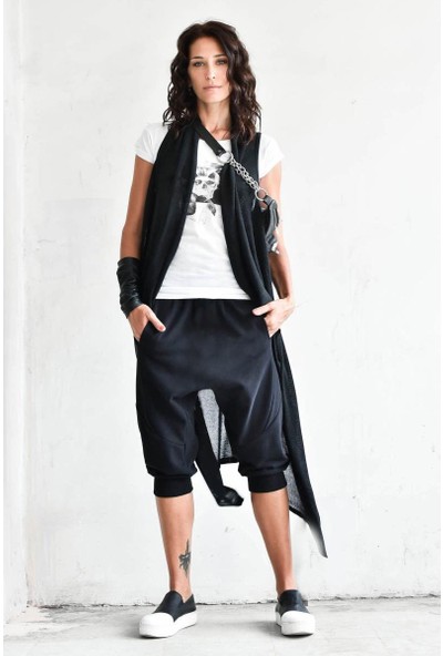 Soufeel Kadın Siyah Mevsimlik Yeni Nesil Kapri Unisex Bohem Şalvar Soufeel Kadın Siyah Mevsimlik Yeni Nesil Kapri Unisex Bohem Şalvar