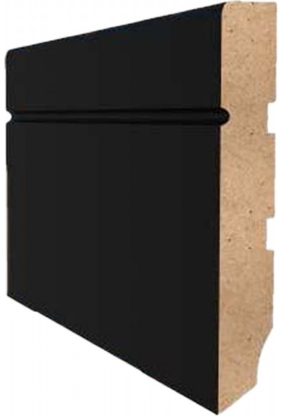 Verissimo Danica Mat Siyah Lake PVC Kaplı Süpürgelik 10 cm