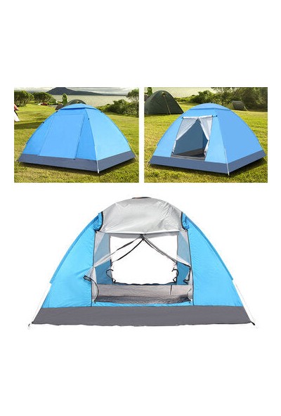 Ipree 3-4 Kişilik Tam Otomatik Kamp Çadırı 2 Kapılı (Yurt Dışından)