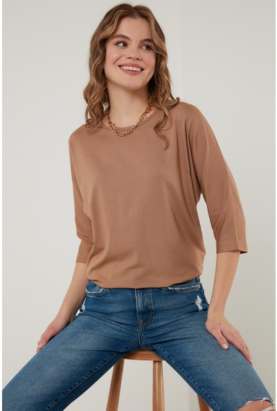 Lela Bisiklet Yaka Truvakar Kol Bluz Bayan Bluz 5861416Y