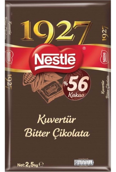 Nestle 1927 Bitter Kuvertür 2,5 kg Nestle 1927 Bitter Kuvertür 2,5 kg