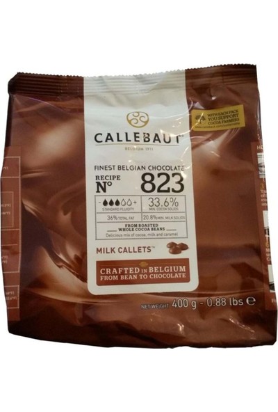 Callebaut Sütlü Pul Kuvertür Çikolata 400 gr