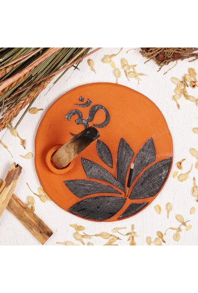 Mitr Handmade Lotus Om Temalı Palo Santo Tütsülük