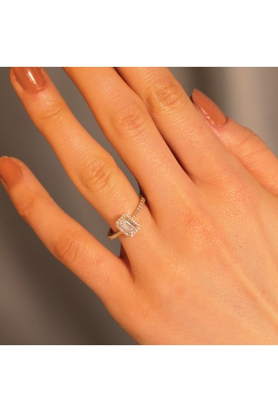 Adil Idil Kuyumculuk 14 Ayar Baget Taş Yüzük