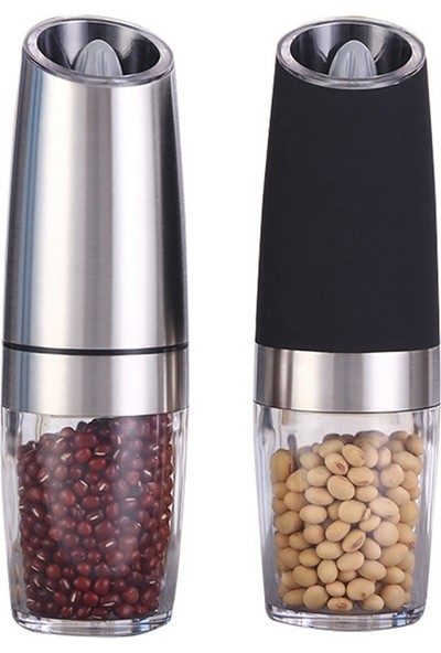 2'li Elektrikli Karabiber Değirmeni Seti, Otomatik Tuz ve Karabiber Değirmeni, Akülü, Tek Elle Çalıştırma 2'li Elektrikli Karabiber Değirmeni Seti, Otomatik Tuz ve Karabiber Değirmeni, Akülü, Tek Elle Çalıştırma