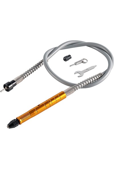 Esnek Mil Adaptör Ataşmanı, Esnek Matkap Uzatma Kablosu Mandreni ve Anahtarlı Uyumlu Döner Taşlama Aleti Esnek Mil Adaptör Ataşmanı, Esnek Matkap Uzatma Kablosu Mandreni ve Anahtarlı Uyumlu Döner Taşlama Aleti