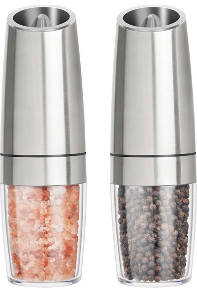 Yerçekimi Elektrikli Karabiber Değirmeni Otomatik Tuz ve Karabiber Değirmeni Akülü, Ayarlanabilir Pürüzlülük Yerçekimi Elektrikli Karabiber Değirmeni Otomatik Tuz ve Karabiber Değirmeni Akülü, Ayarlanabilir Pürüzlülük